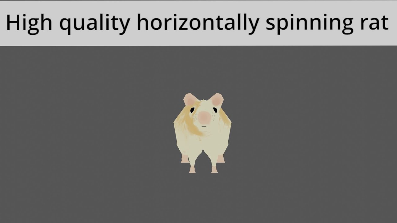 Horizontally spinning rat - YouTube