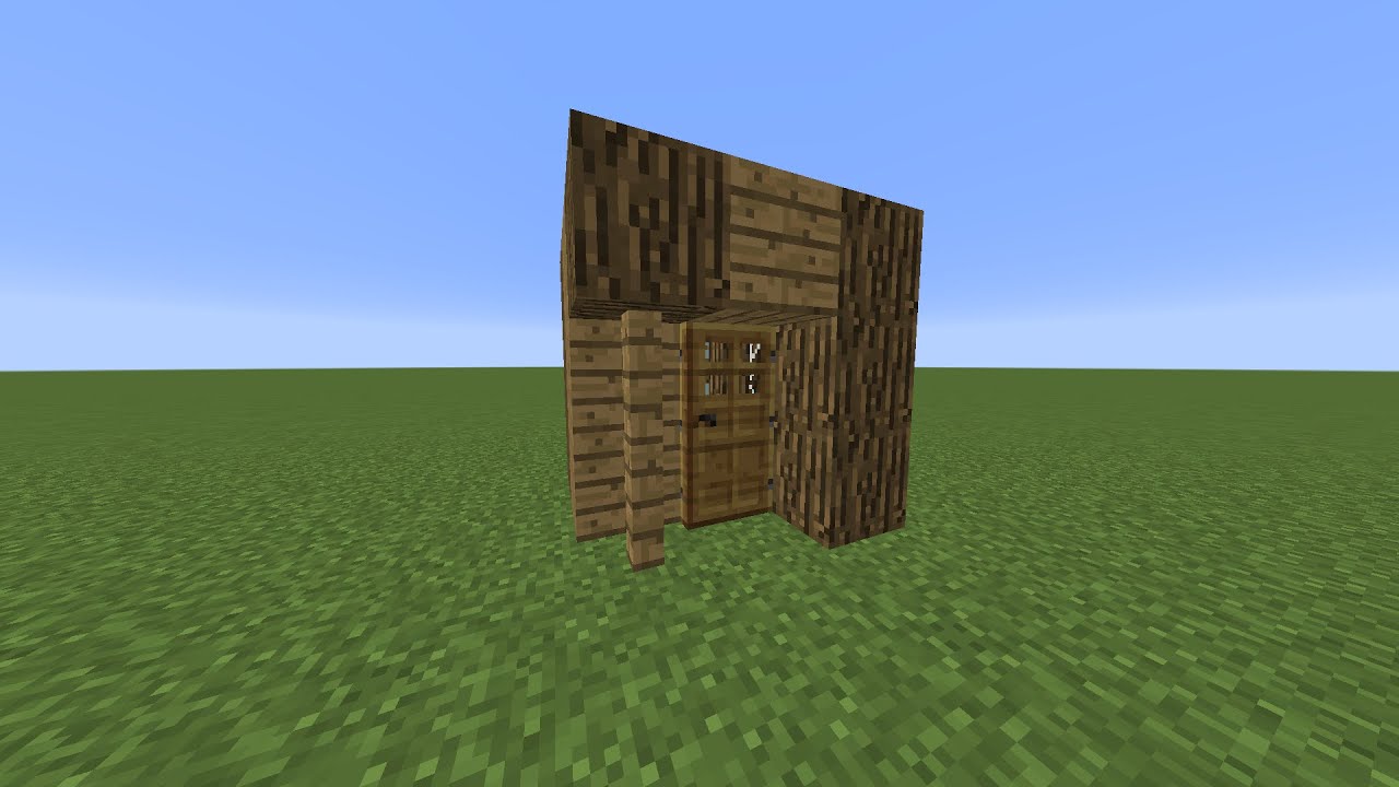 How to make a 3x3x3 Minecraft Wooden House#shorts - YouTube