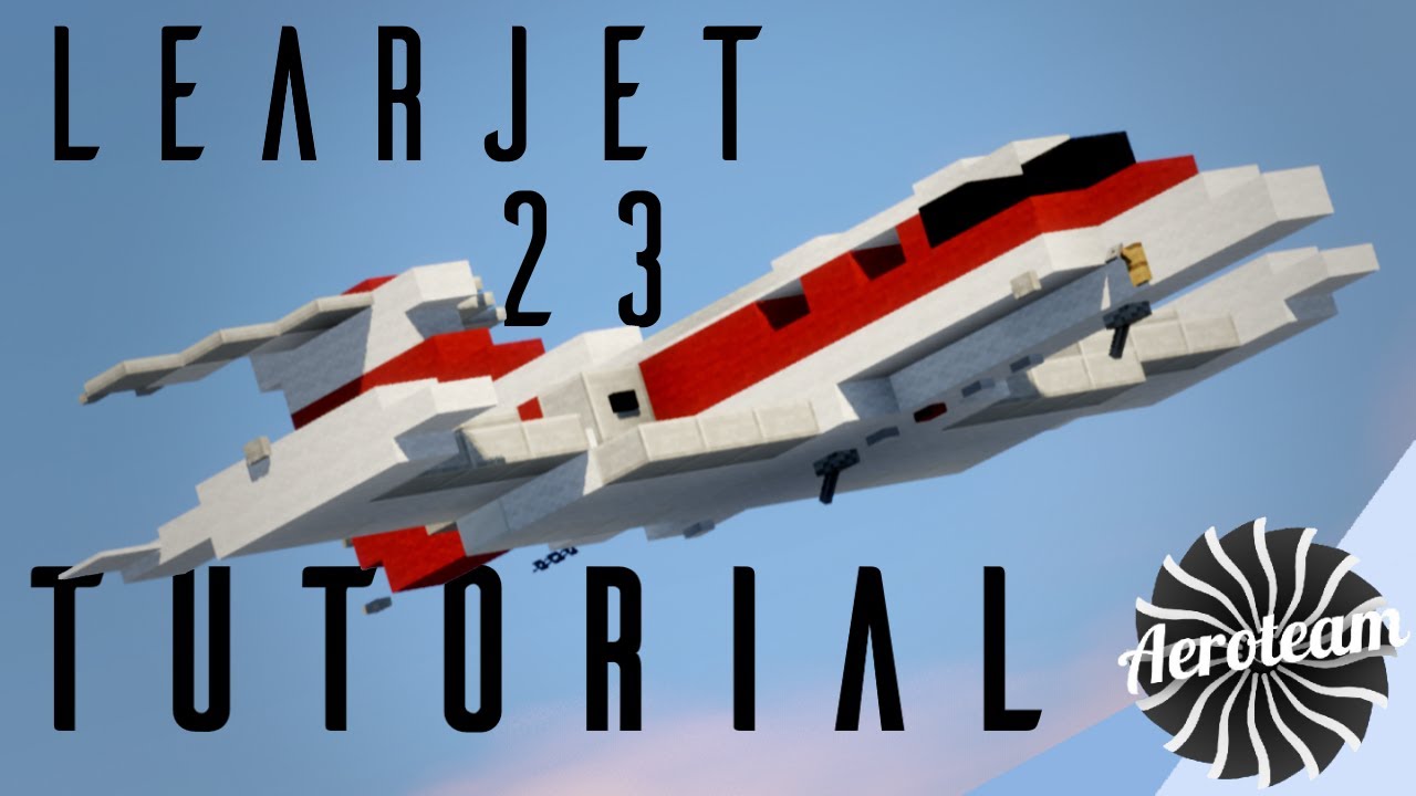 Minecraft Learjet 23 Tutorial [1.5:1 Scale] - YouTube