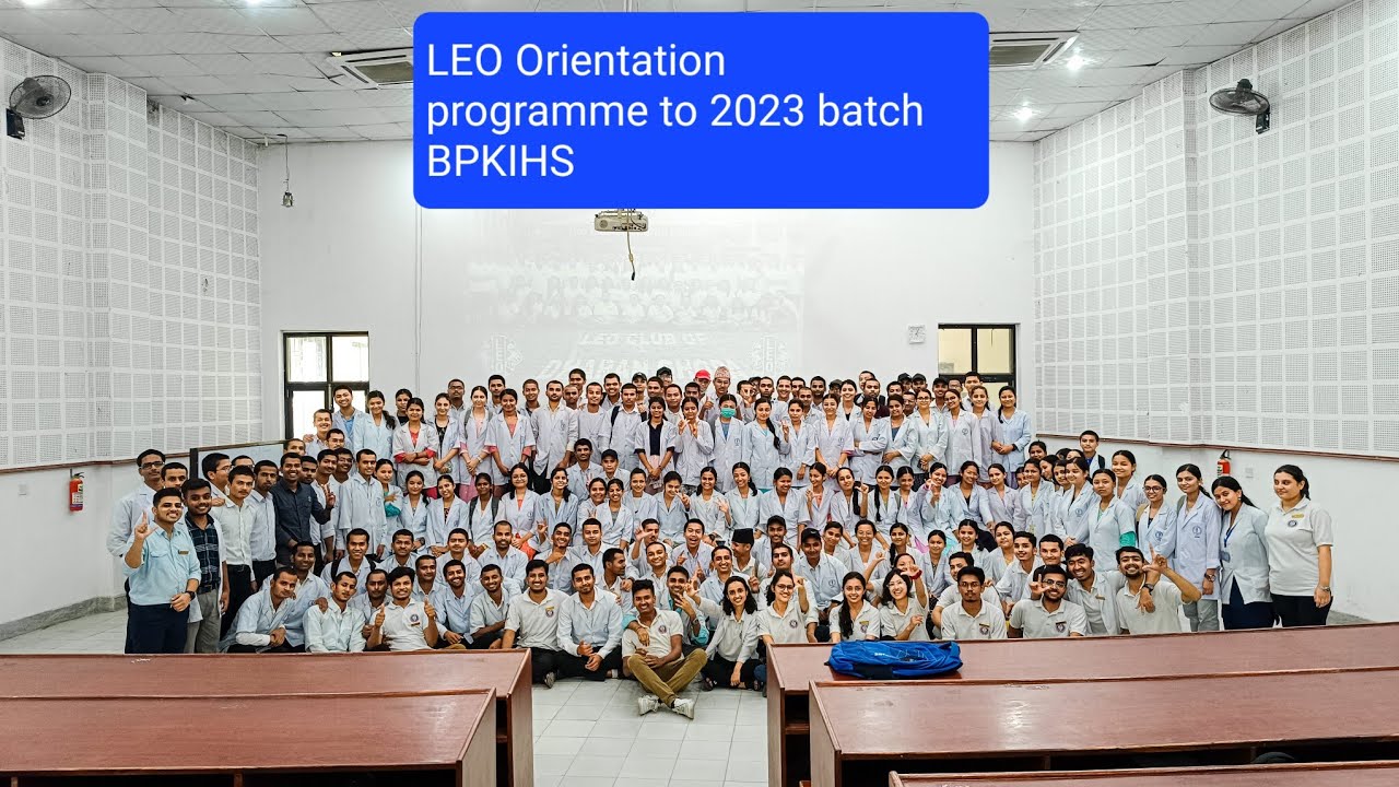 ||Orientation programme||2023 Batch||#bpkihs || - YouTube