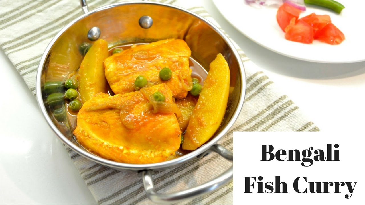 Machher Jhol/ Jhal Aloo Diye |Bengali Fish Curry| Salmon Fish Curry ...
