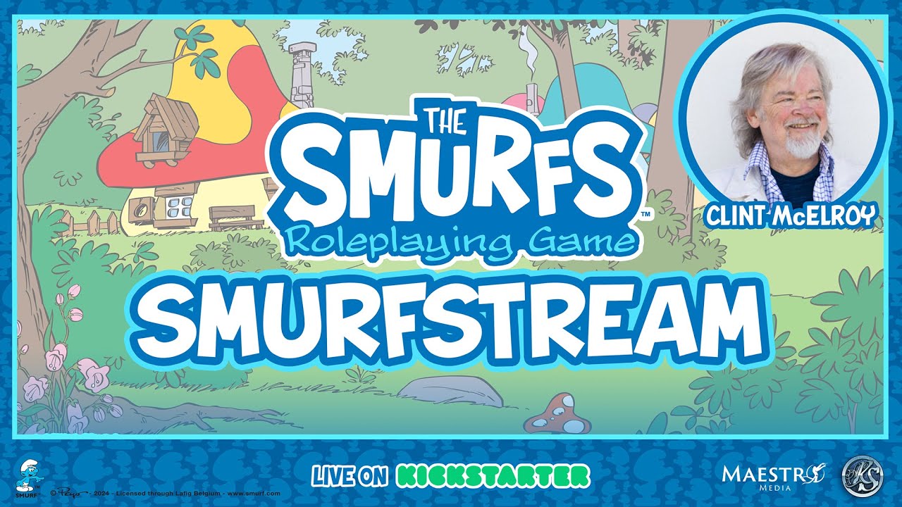 The Smurfs: Roleplaying Game Smurfstream w/ Clint McElroy | Maestro ...