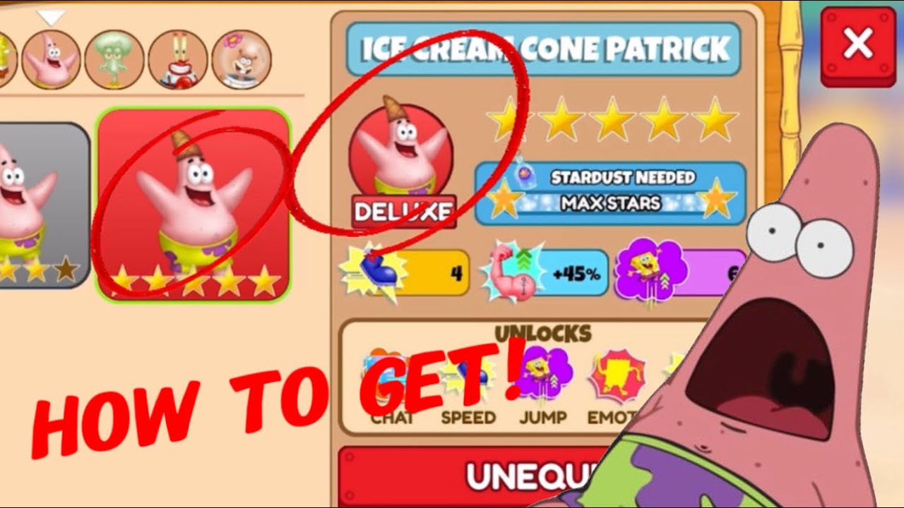 How to get Ice cream cone Patrick! - YouTube