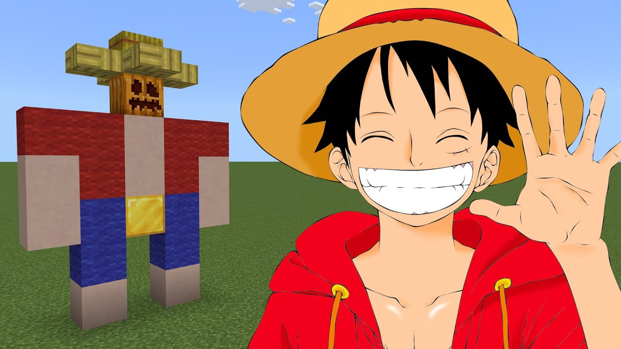 Luffy One Piece Addon in Minecraft PE Bedrock - YouTube