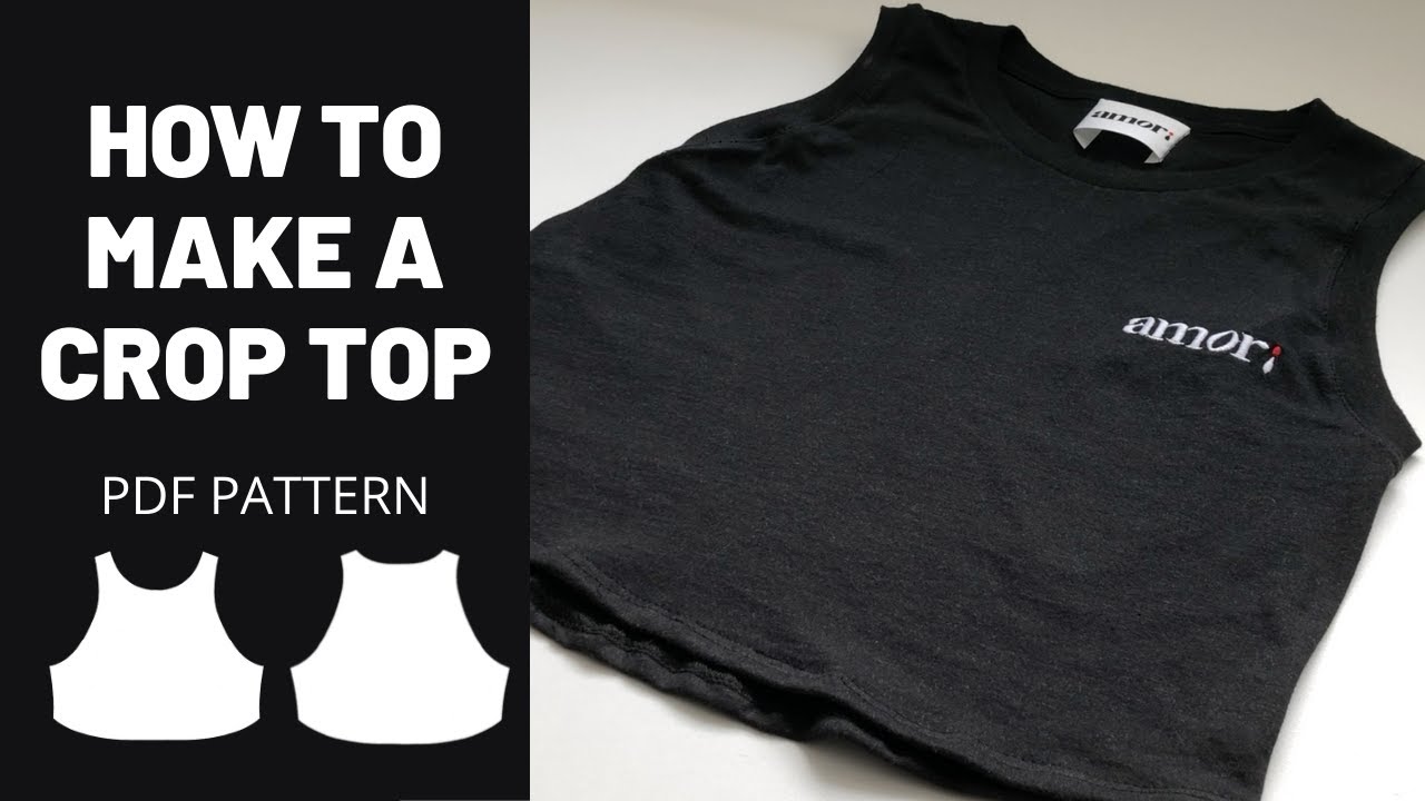 HOW TO MAKE A CROP TOP easily + (Download pattern) - YouTube