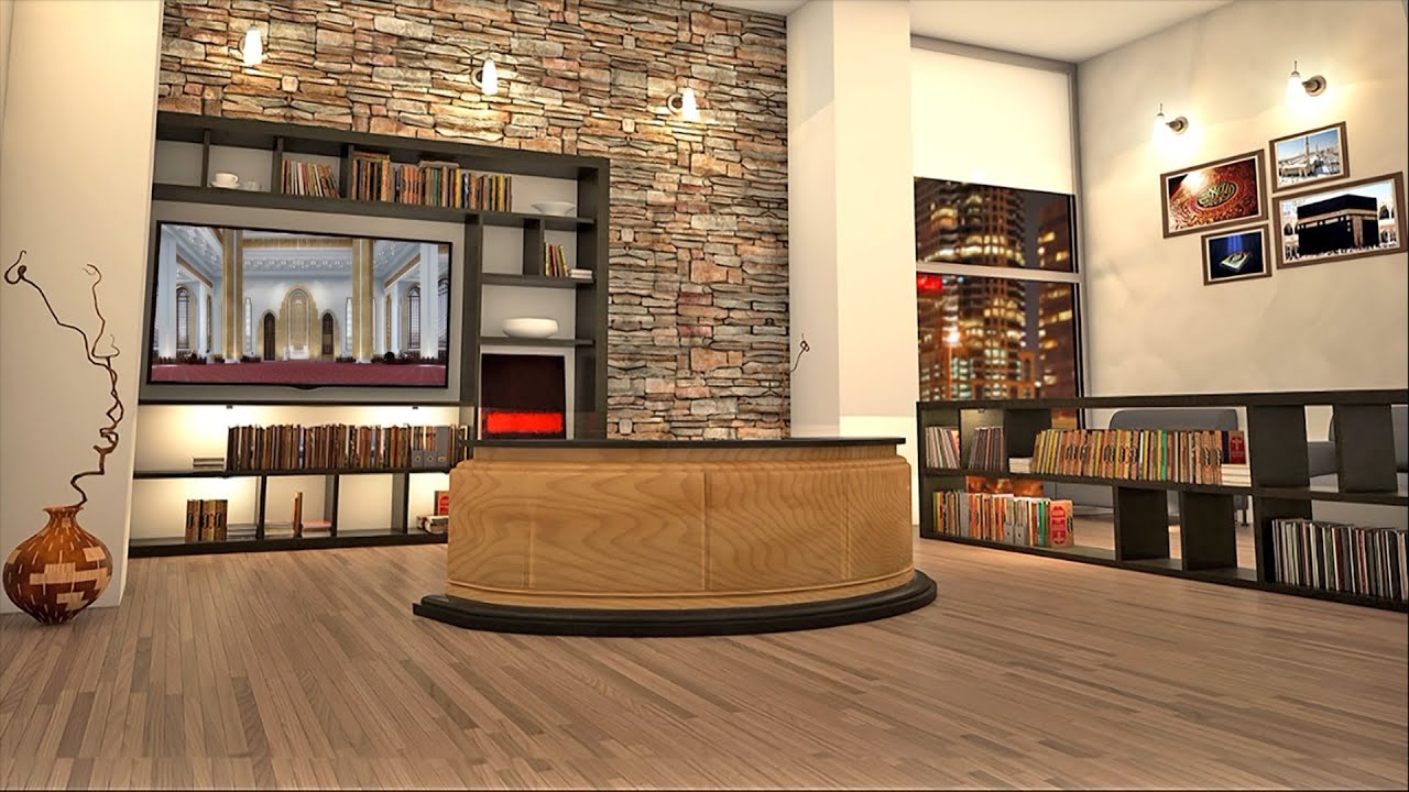 Free Islamic TV Studio Set, Islamic Studio background Video 4K - YouTube