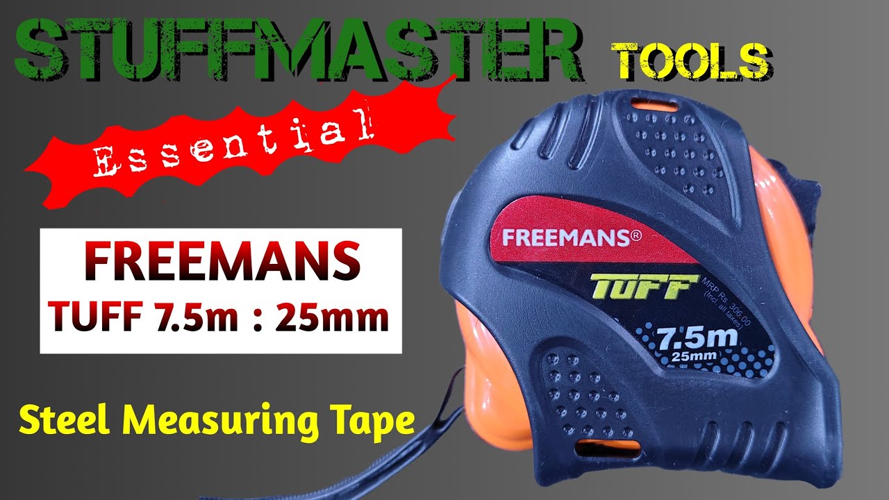 FREEMANS TUFF 7.5m Steel Measuring Tape - YouTube