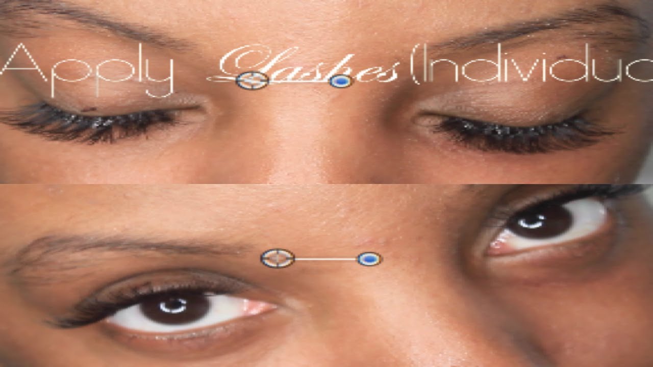 How To : Easy Apply Individual Lashes - YouTube