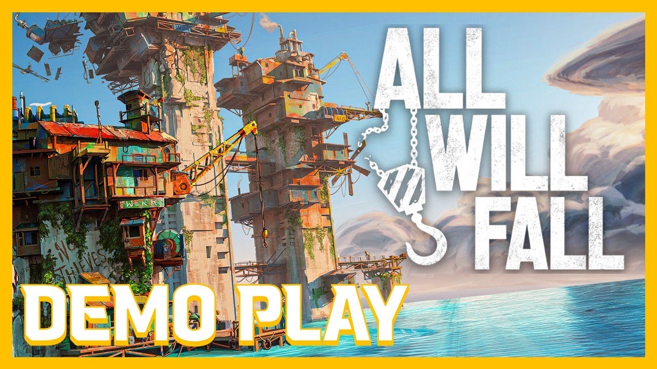 [DEMO] 물에 잠긴 세상에서 생존하기(그런데 물리 법칙을 곁들인) | All Will Fall - YouTube