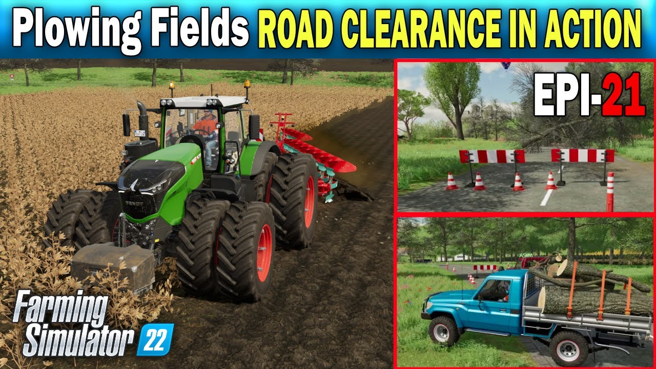 Road Clearance After Storm - Plowing Fields Multiplayer FS22 Gameplay ...