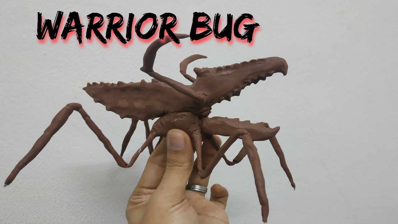 ปั้นดินน้ำมัน : Warrior Bug : Sculpting Warrior Bug - YouTube