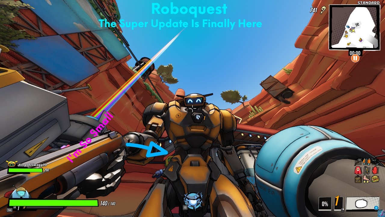 Roboquest | The Super Update Is Super Sized With Superbot - YouTube