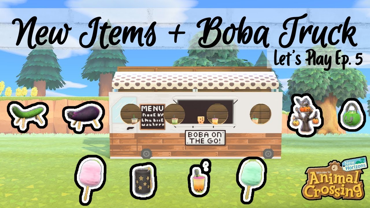 New Update Items + Boba Truck Build // Animal Crossing New Horizons ...
