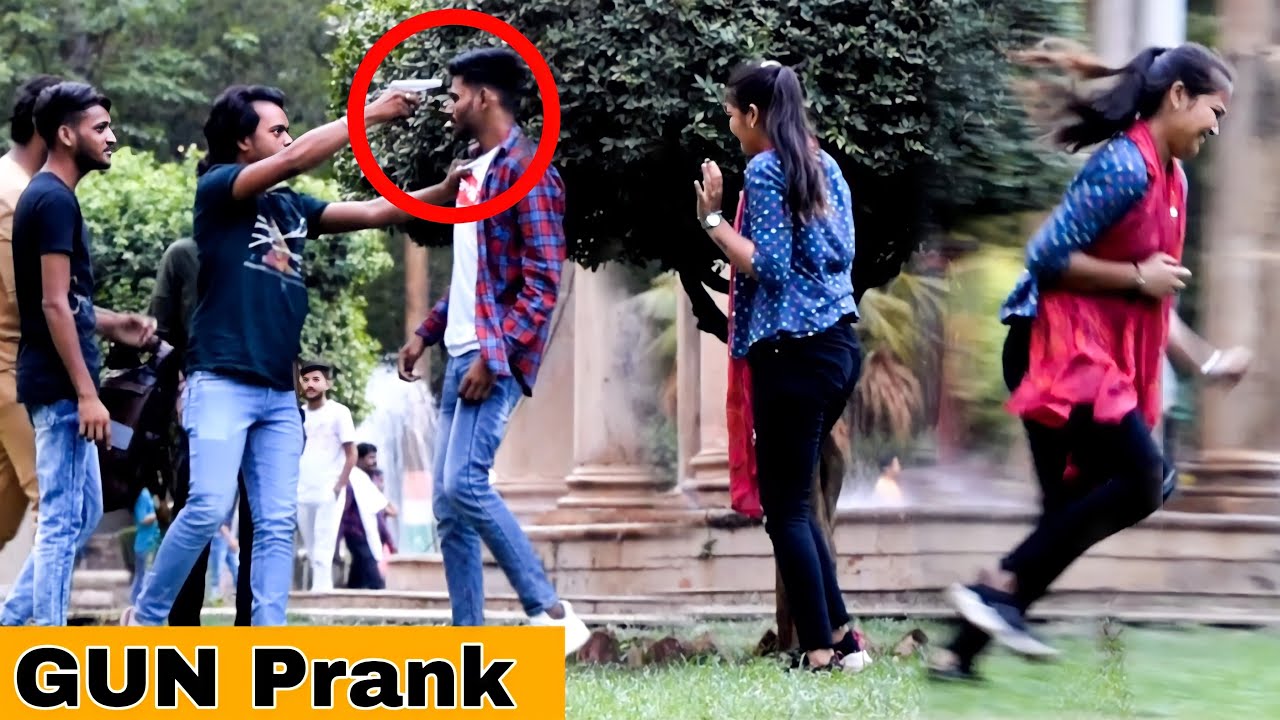 Fake Gun Prank In Public Unique Style I Best prank ever | Dinesh Nigam ...