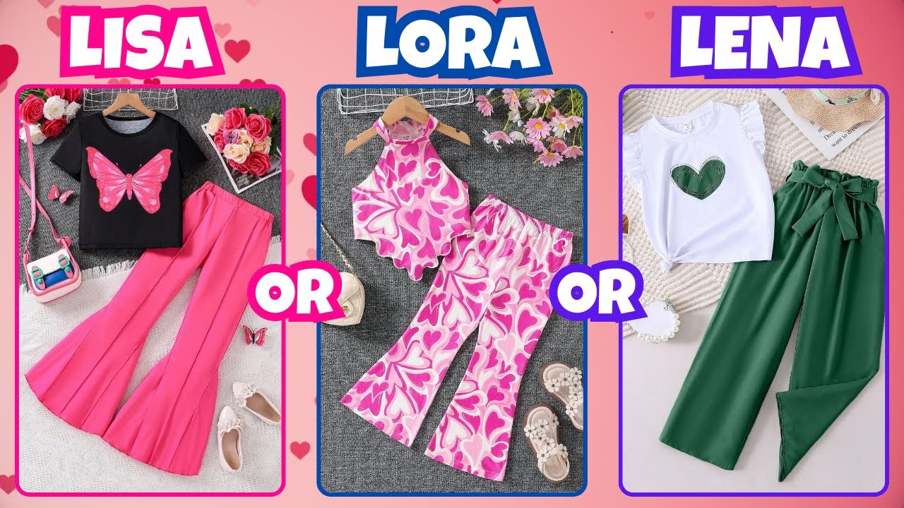 Lisa, Lora or Lena? 😍 ️ #lisa #lena #viral #trending #lisaorlena Part 1 ...