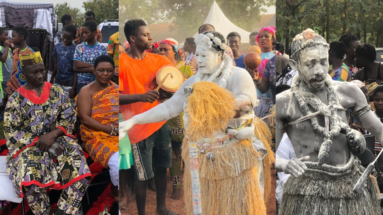 komfour Abass@ Nana Polina's (Tano Kofi) Annual Yam Festival at Agyarko ...