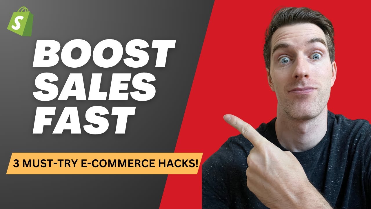 Increase E-Commerce Sales with 3 Quick Fixes! Perfect for Dropshipping ...