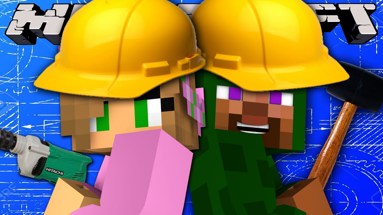 Minecraft - BUILD BATTLES - ROBOTS & RAINBOWS! - YouTube