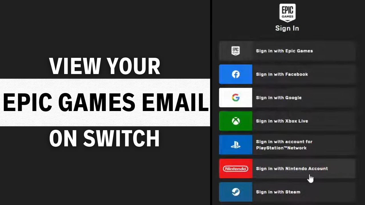 How To See Your Epic Games Email on Nintendo Switch [EASY!] - YouTube