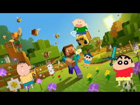 Shinchan and their friends play Minecraft #2 ShinArct gaming - YouTube