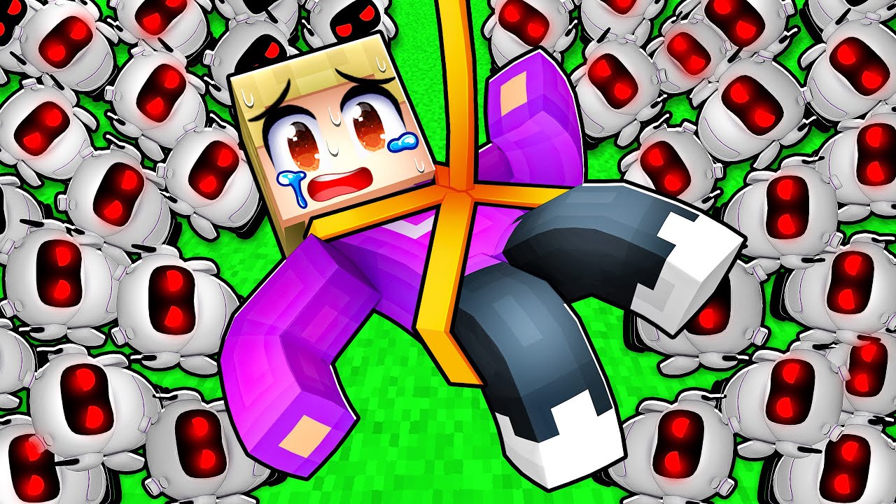 GIEL vs 1000 ROBOTS! (Minecraft) - YouTube