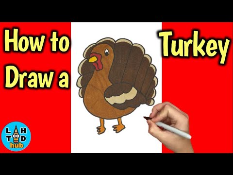 How to Draw a Turkey Step by Step! - YouTube
