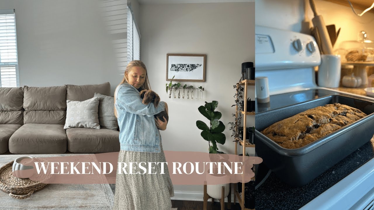 weekend cleaning reset routine 2024//how I clean and plan on the ...