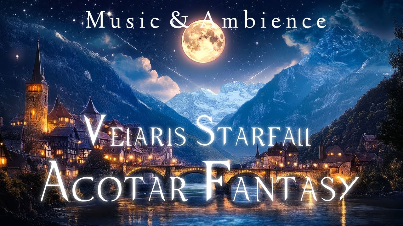 Velaris Starfall Ambience | Enchanting ACOTAR Fantasy Music for ...