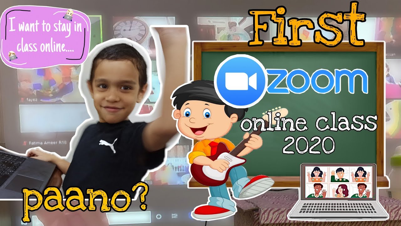 First Zoom class | Distance Learning| Kids First, PinoyArab 🇧🇭 Family ...