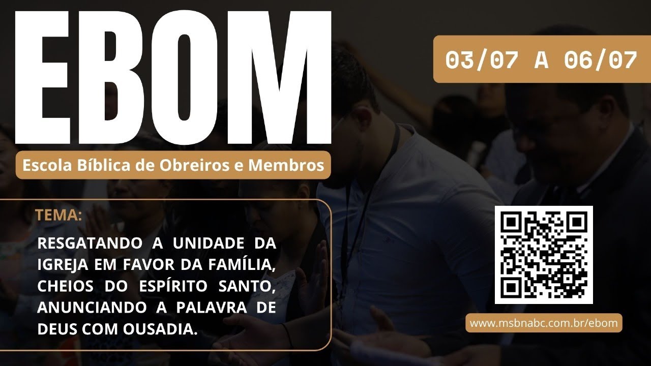 EBOM: Escola Biblica De Obreiros e Membros - 03/07/25 - YouTube