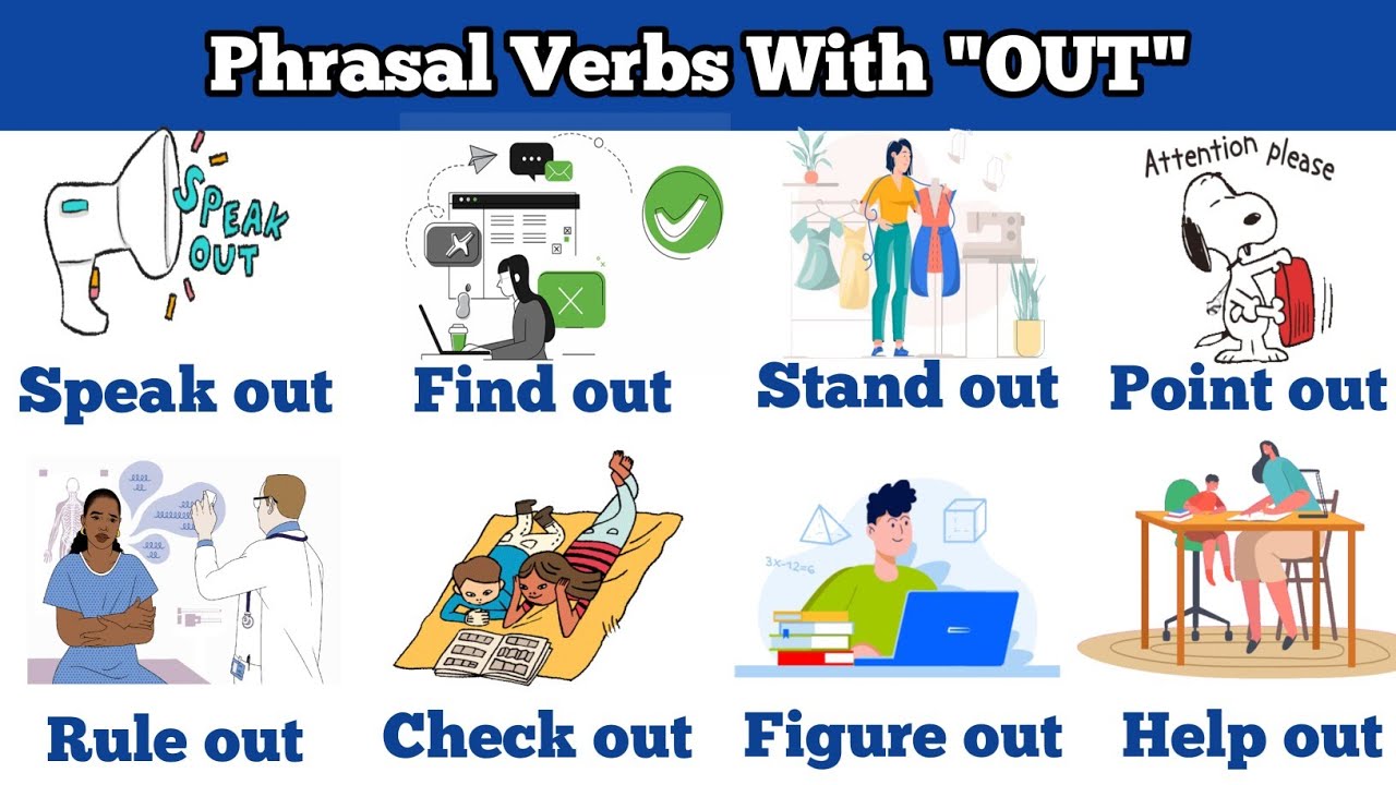 Phrasal Verbs With "Out" | Phrasal Verbs With Examples | Action Verbs ...