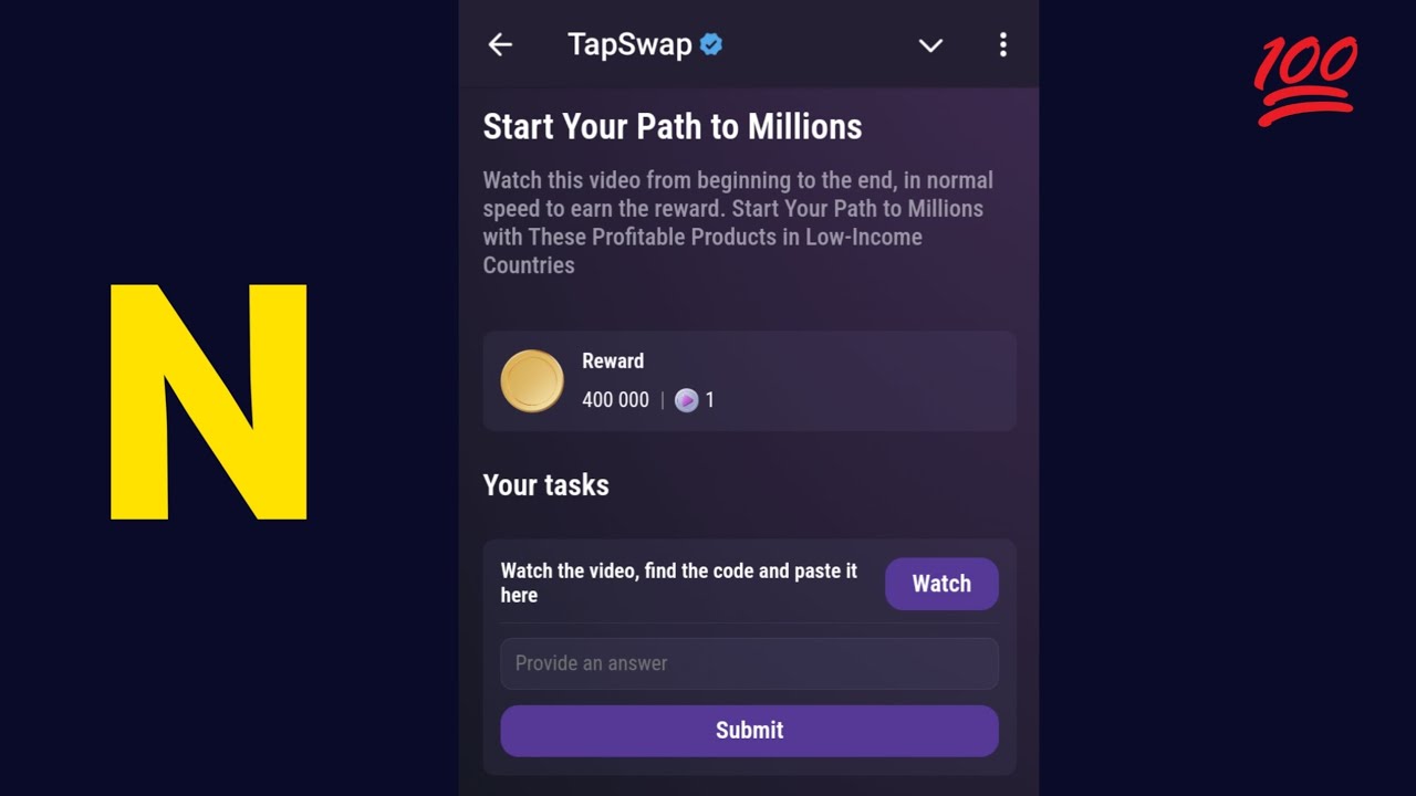 Start Your Path to Millions | Tapswap Code - YouTube