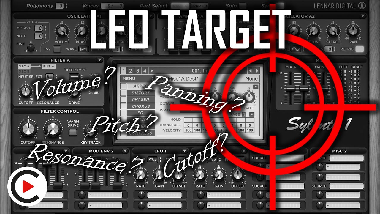 HOW TO USE LFO TARGET | LFOs Destination Type Explained (SYNTHESIZER ...
