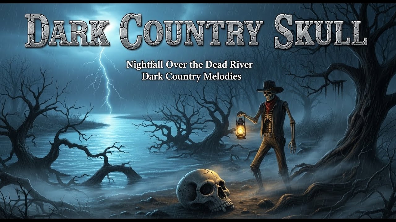 Dark Country Skull | Nightfall Over Dead River | Dark Country Melodies ...