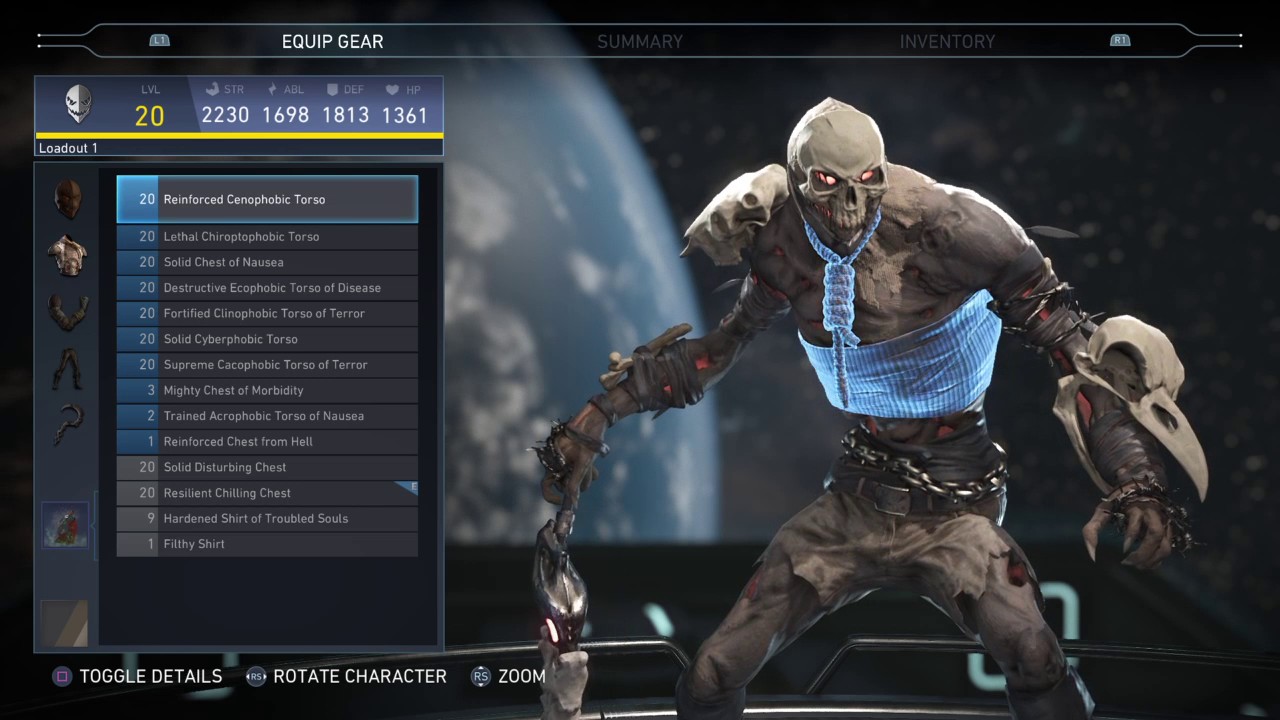 Injustice 2 Scarecrow gear loadout - YouTube