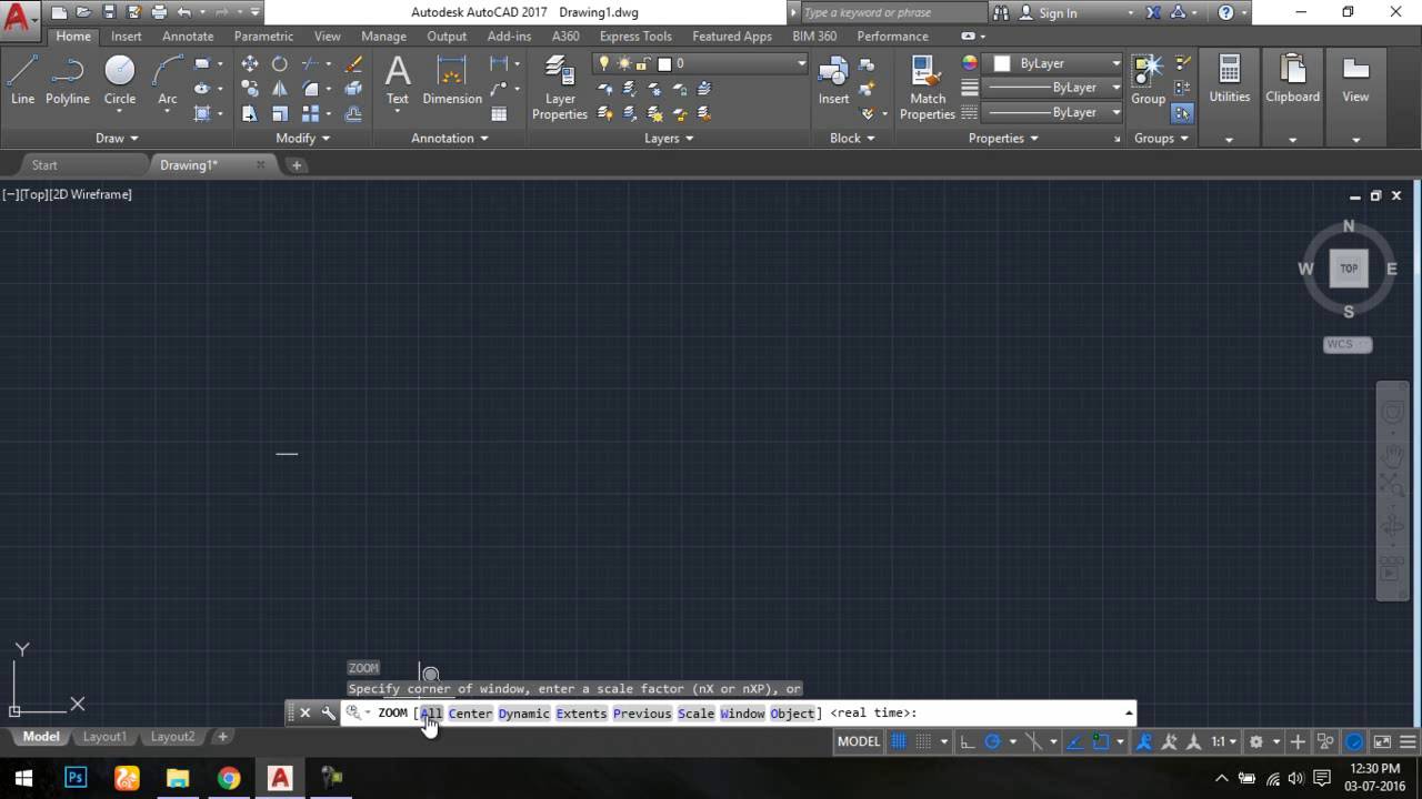 Autocad Tutorial - Lines and constrain 1 - YouTube