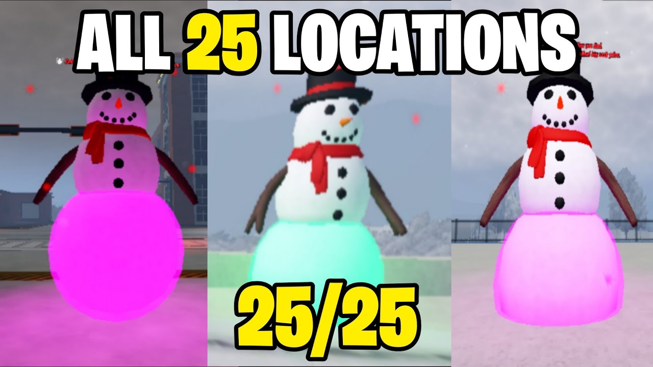 HOW TO FIND ALL 25 SNOWMAN LOCATIONS IN REALISTIC CAR DRIVING! 25 ...