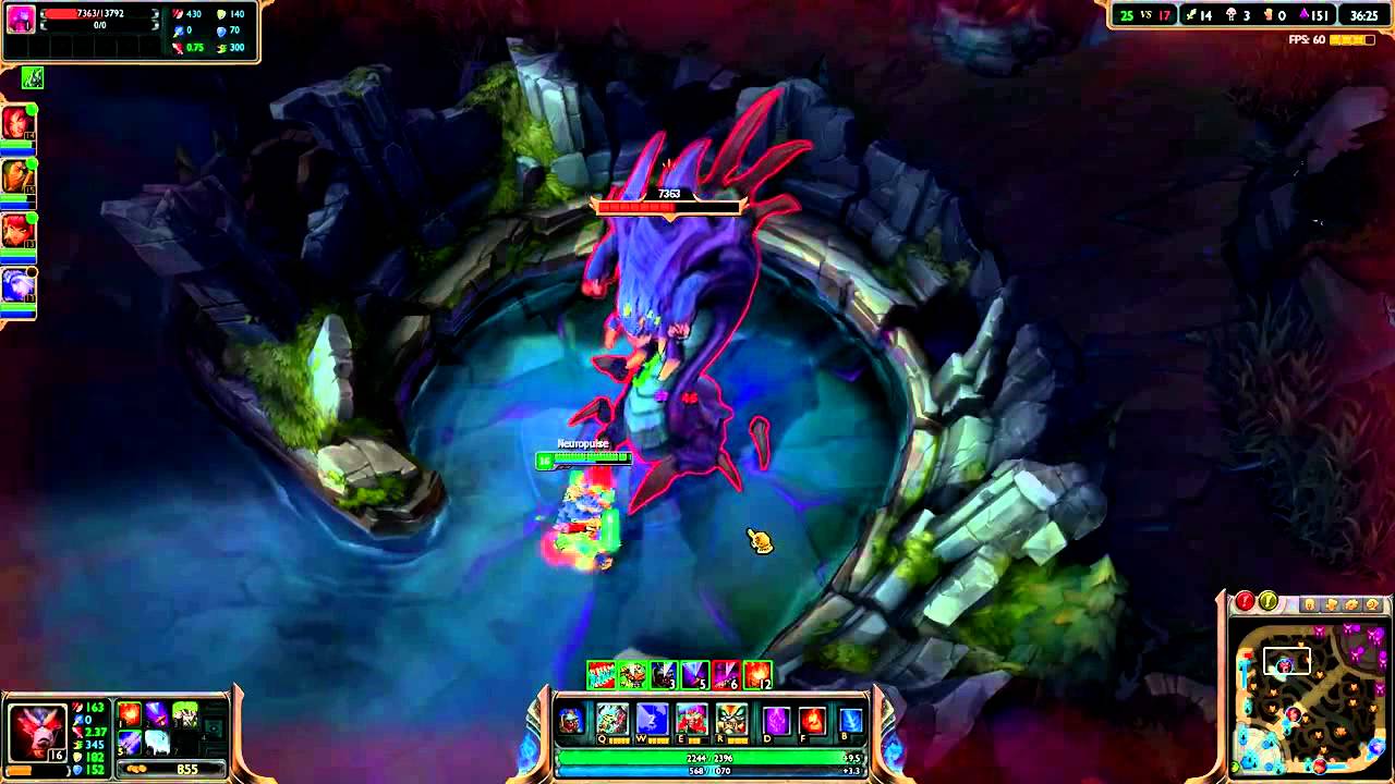 [8/??] New Baron Nashor PBE Saison 5 League of Legends Preview - YouTube