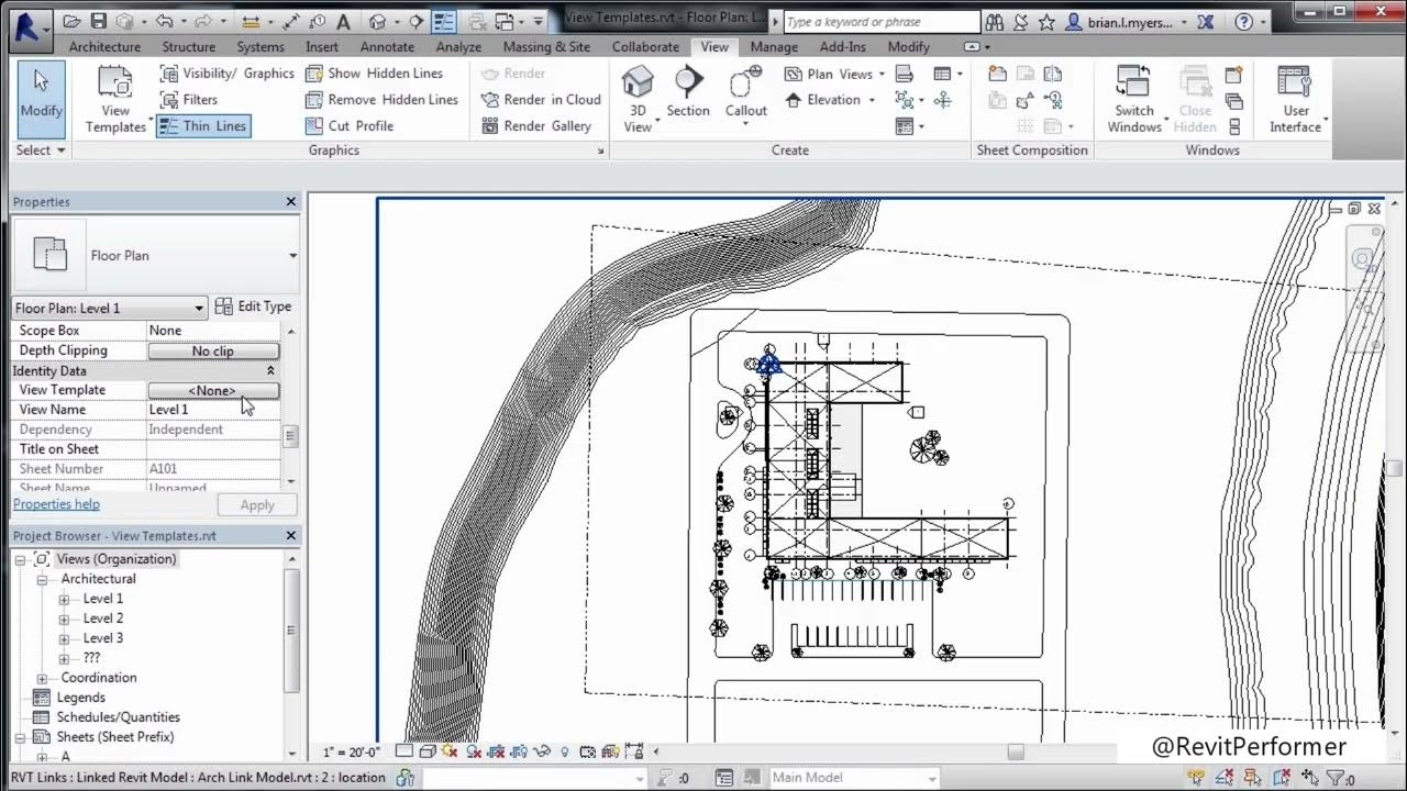Revit Architecture :Linking AutoCAD into Revit_Toposurface_Phasing_#04 - YouTube
