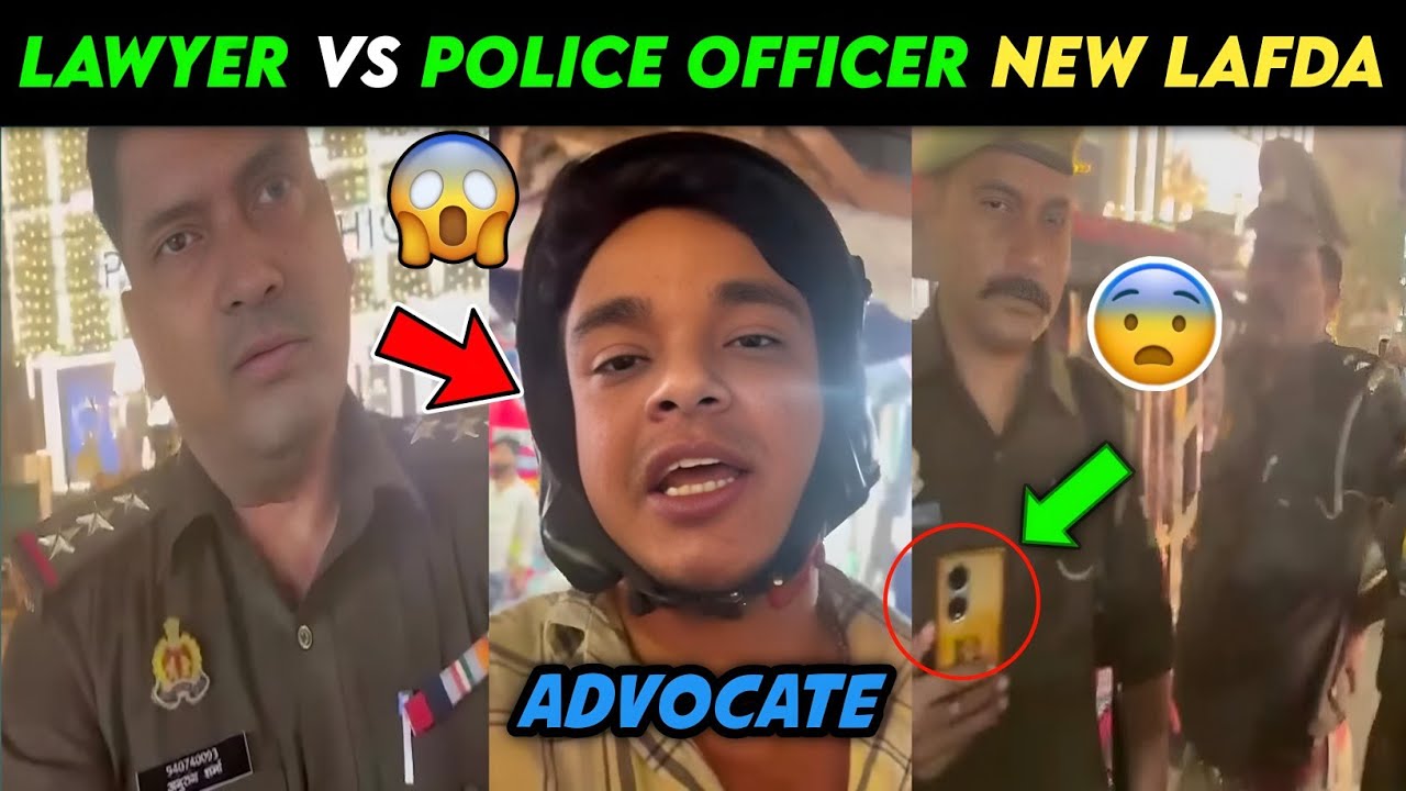 New Lafda 🤯 Lawyer VS Police Officer in Gaziabad | Police Officer vs ...