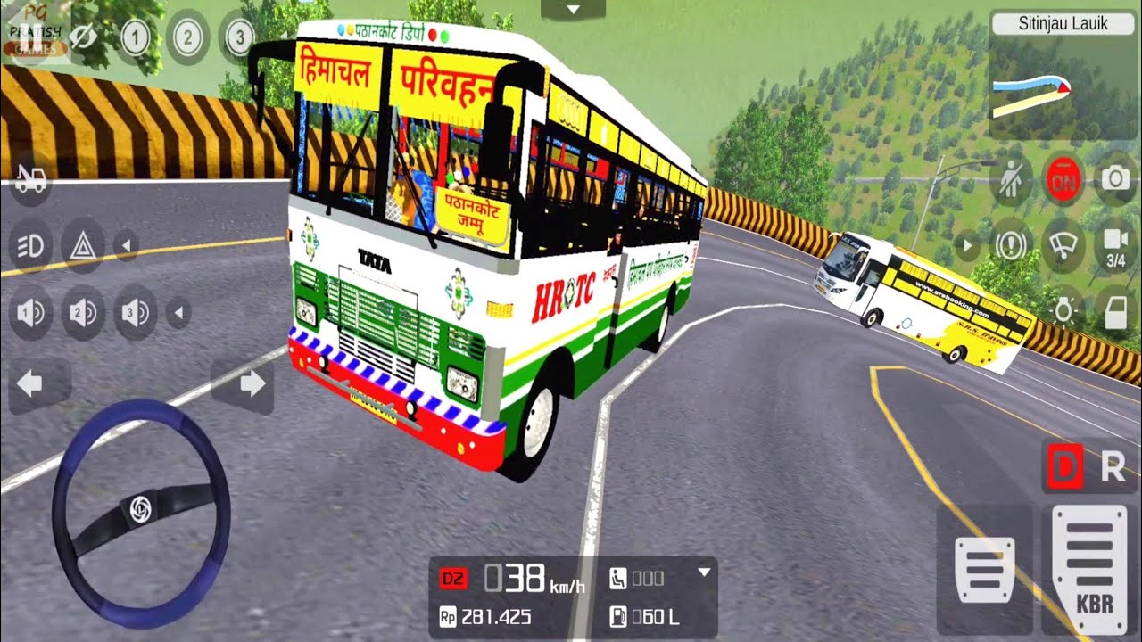 HRTC Bus Driving in Bus Simulator Indonesia - #104 Android Gameplay ...