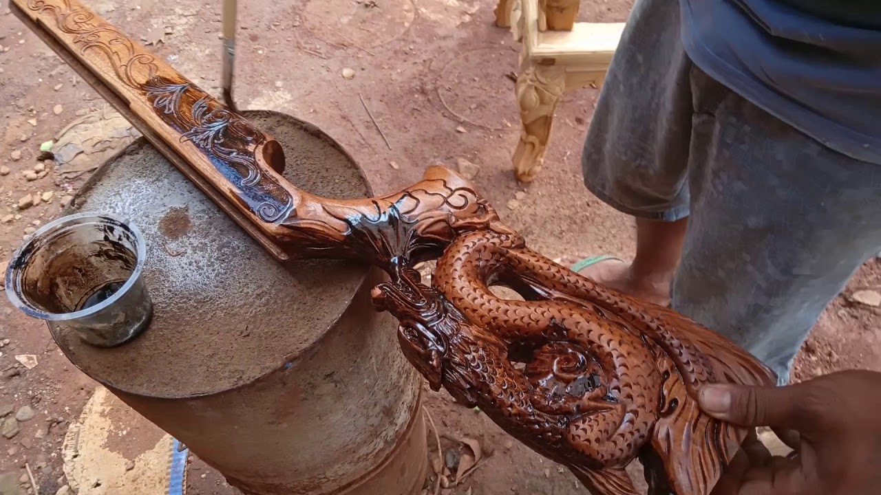 Popor senapan angin motif naga - YouTube