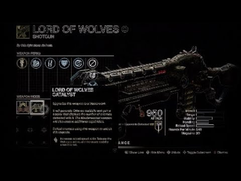 Destiny 2 - THE LORD OF WOLVES FINALLY HAS A CATALYST! - YouTube