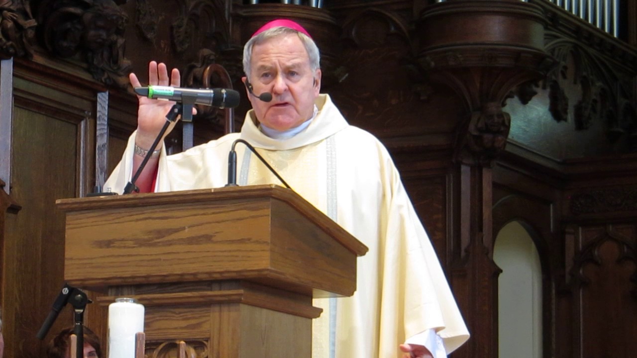 Archbishop Robert Carlson Homily 2/5/2017 at Graham Chapel - YouTube