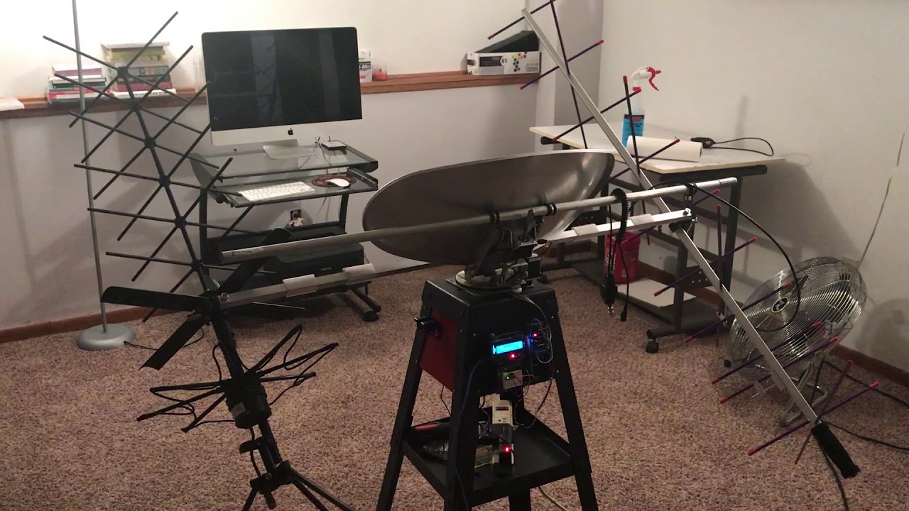 Satellite Tracker AE-35 Antenna Unit - YouTube