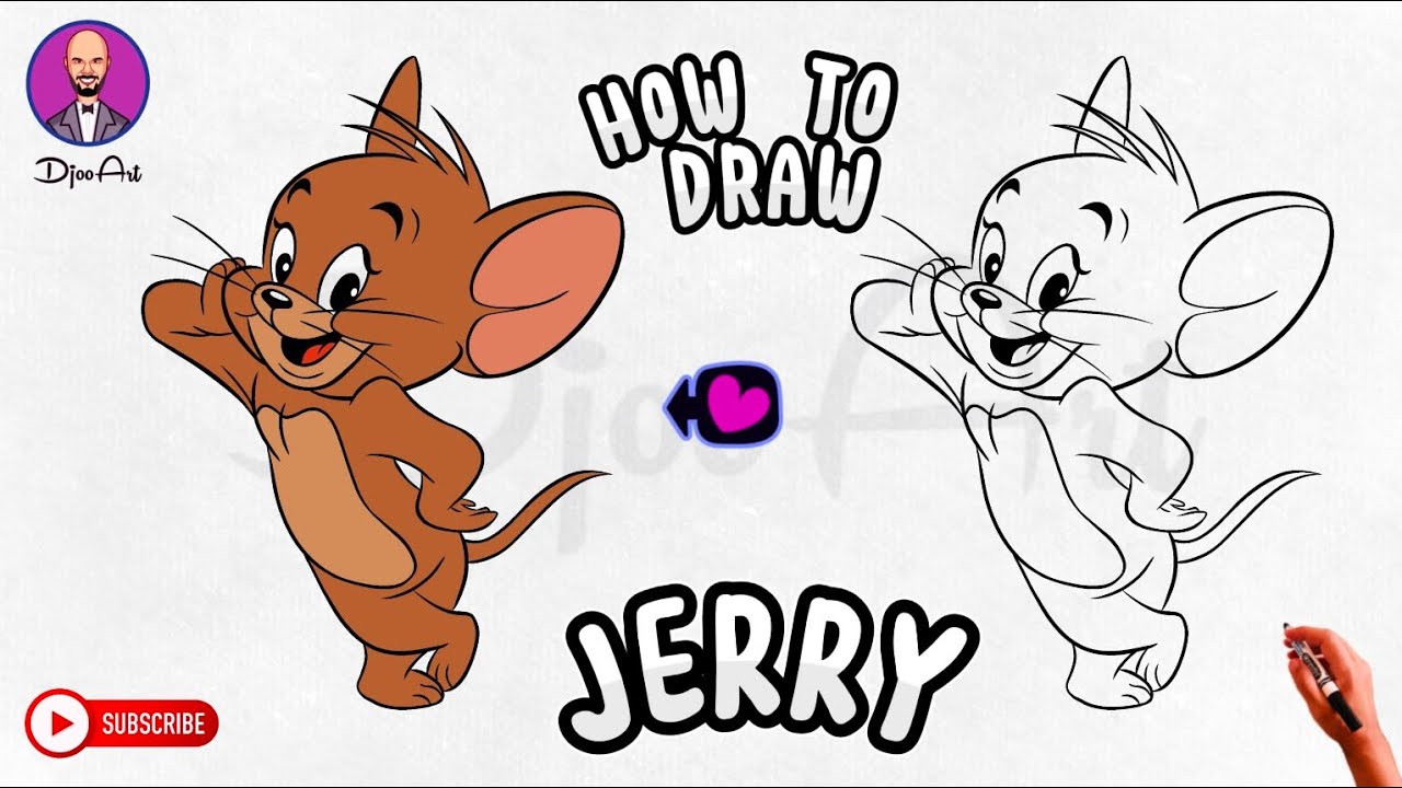 How to Draw and color Jerry Easy | Step by Step - YouTube