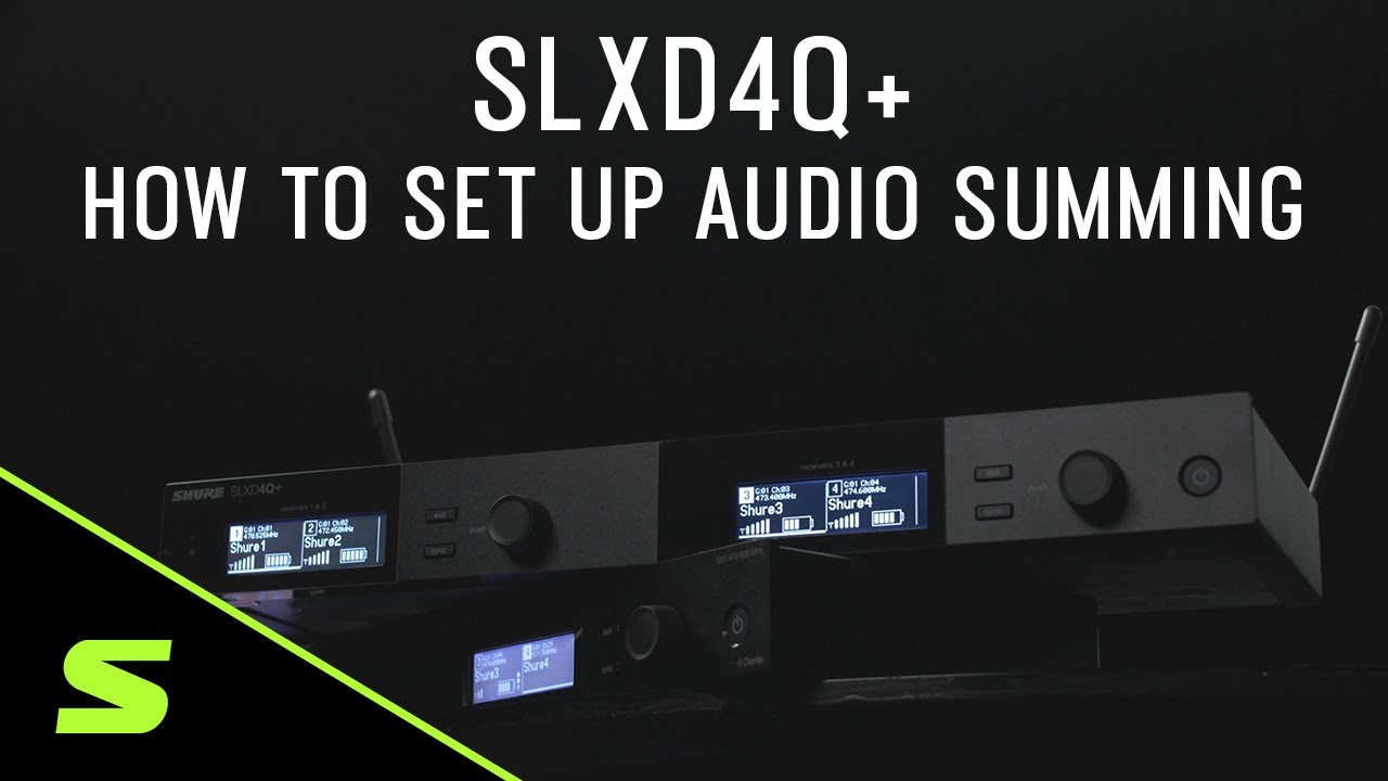 SLXD4Q+ | How To Set Up Audio Summing - YouTube