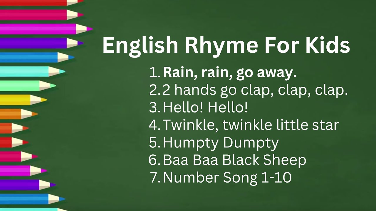 English Rhyme collection for Kids - YouTube
