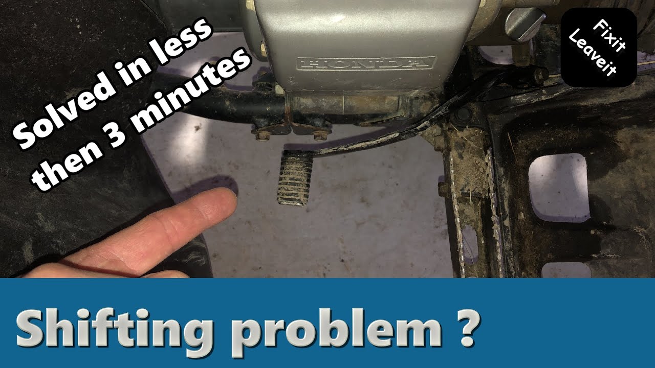 Honda Foreman S - Shifter adjustment - YouTube