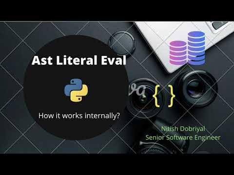 Ast Literal eval - Python || How it works internally || Python Important Concept - YouTube